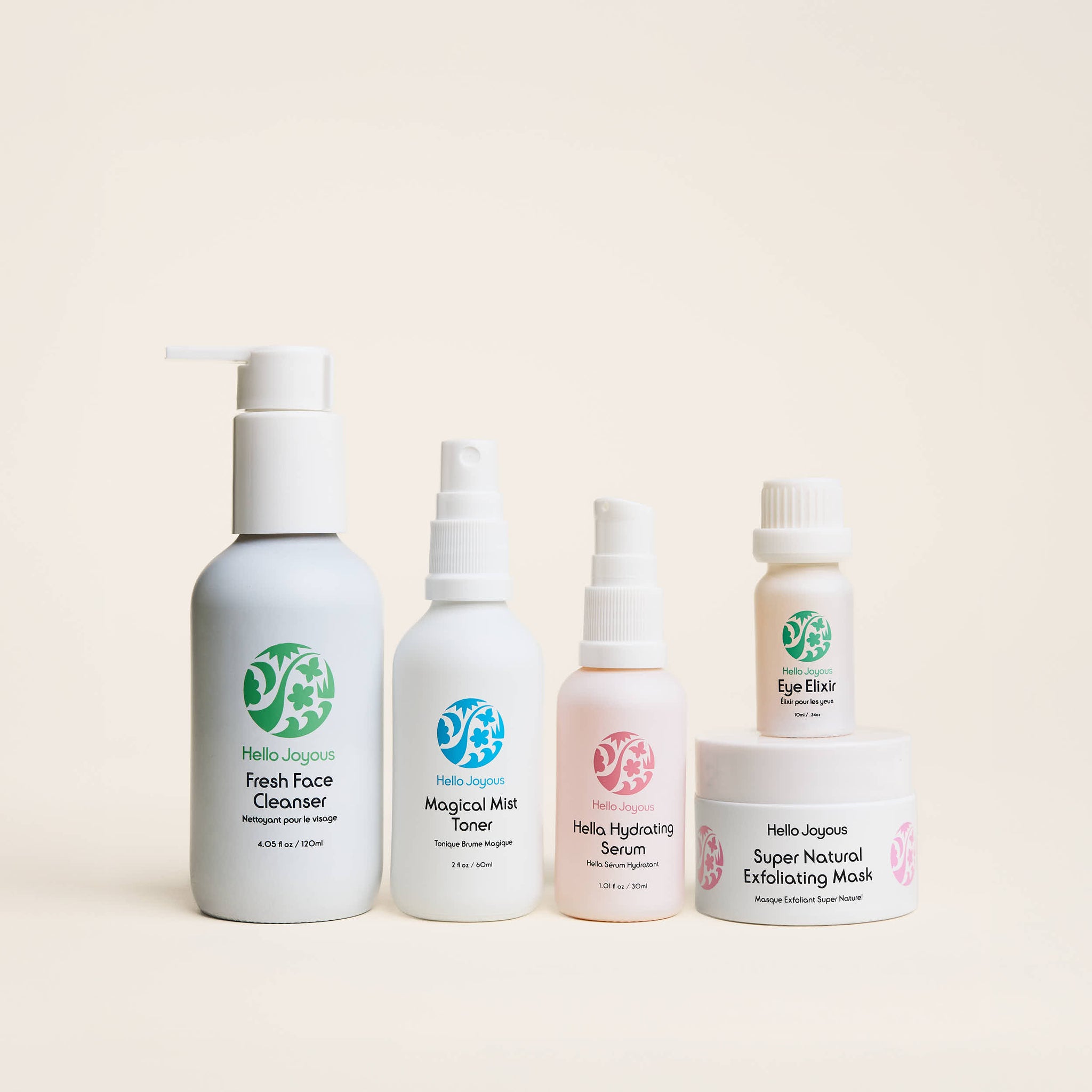 The Complete Skincare Set | 5-Step Organic Face Routine | Hello Joyous